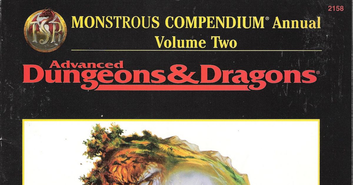 Monstrous Compendium Annual Volume Two | RPG Item | RPGGeek