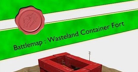 Battlemap: Wasteland Container Fort | RPG Item | RPGGeek
