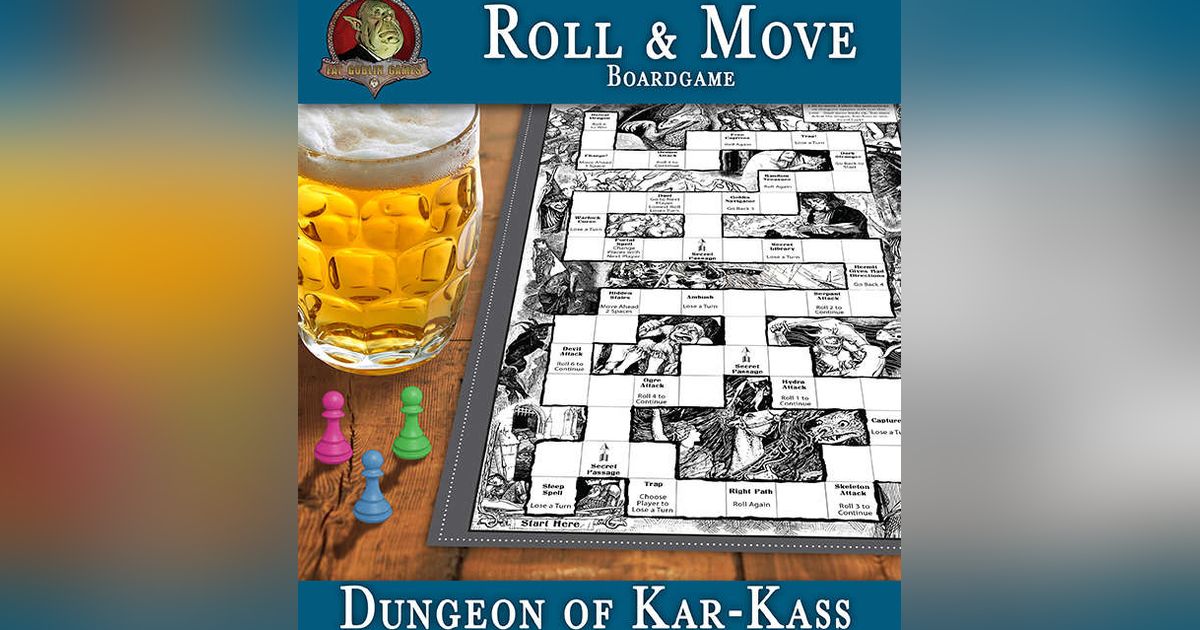 Roll & Move Boardgame: Dungeon of Kar-Kass the Dragon | Board Game ...