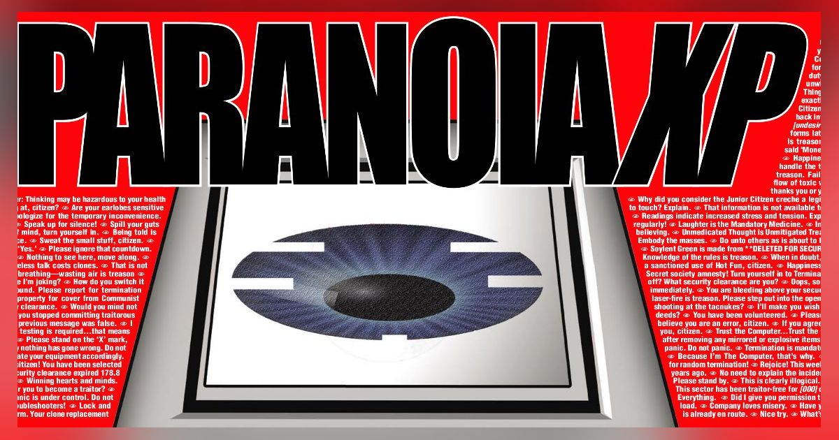 Paranoia Game Master's Screen (Mongoose) | RPG Item | RPGGeek