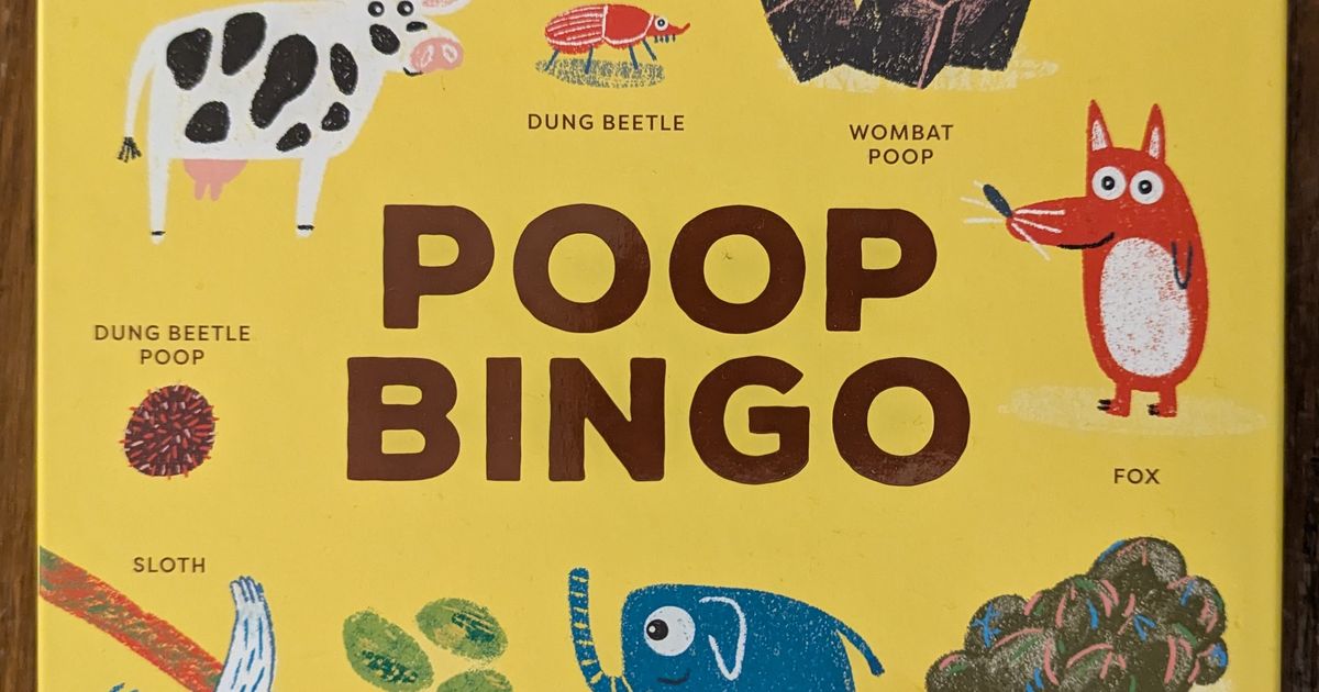 Poop Bingo | Board Game | BoardGameGeek