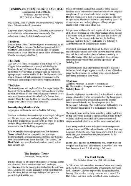 London, on the Shores of Lake Hali | RPG Item | BoardGameGeek