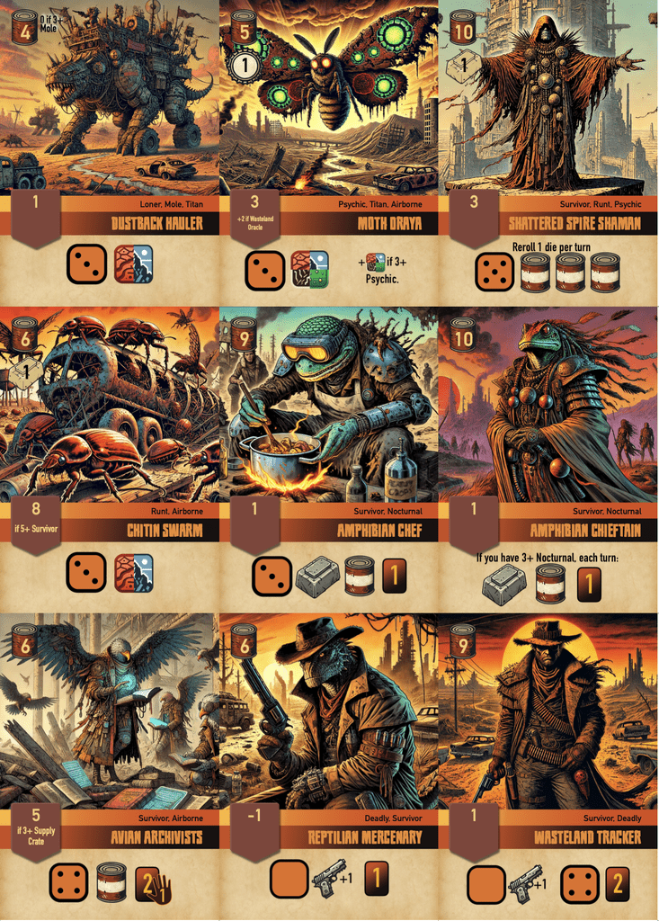 [WIP] Wasteland Convoy: A Post-Apocalyptic Retheme of Creature Caravan ...