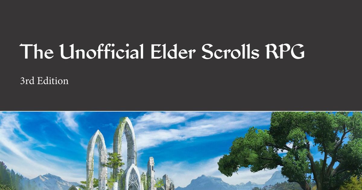 The Unofficial Elder Scrolls RPG: Arcane Arts - Wonders of the Ayleids ...