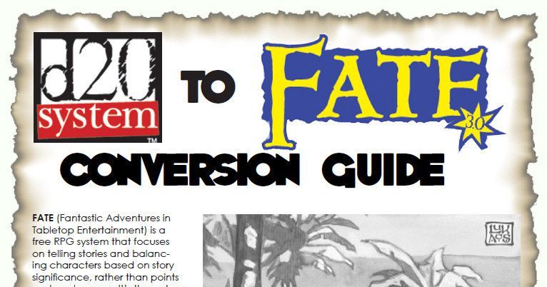 d20 System to FATE Conversion Guide | RPG Item | RPGGeek