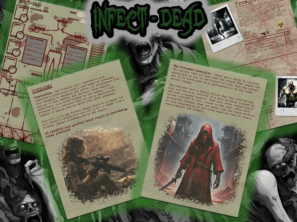 [kickstarter] Infect Dead A Post Apocalyptic Ttrpg