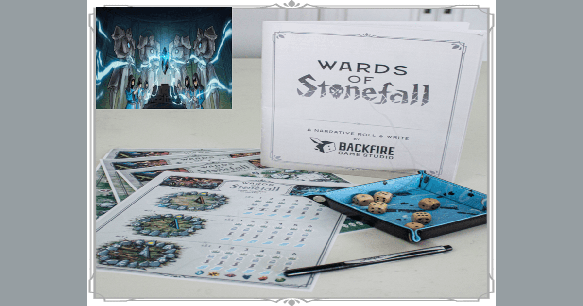 Kickstarter: Wards of Stonefall | Juegos Roll & Write | VideoGameGeek