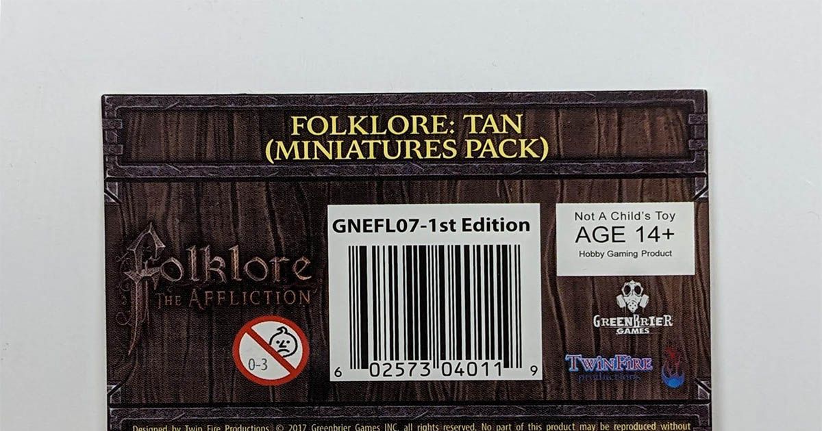 Folklore: The Affliction – Tan Mini Pack | Board Game Accessory ...
