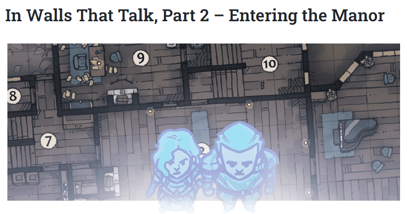 In Walls That Talk, Part 2: Entering the Manor | RPG Item | RPGGeek