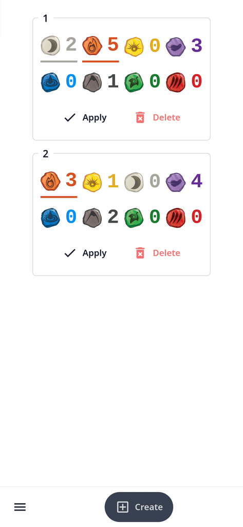 An element counter app | Spirit Island