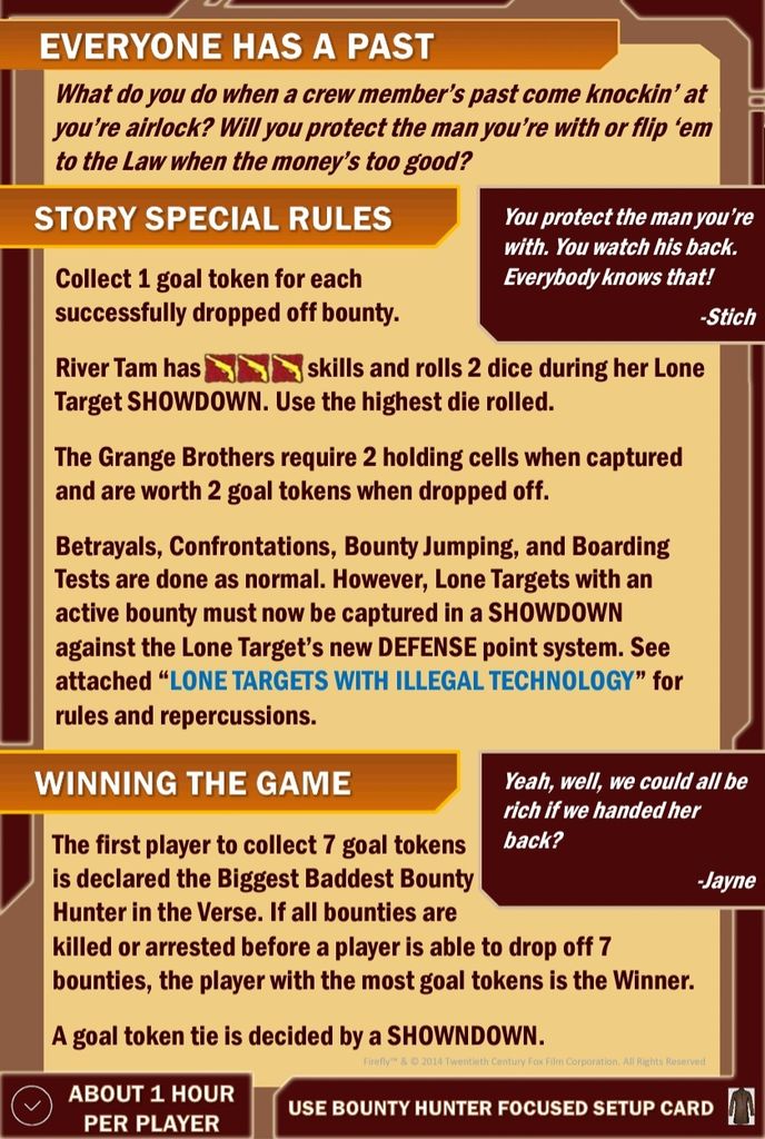 Bounty Complete | Firefly: The Game