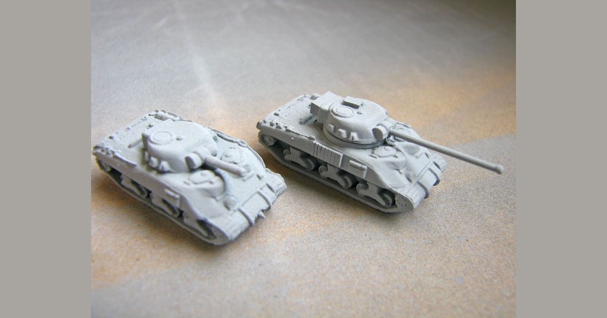 STEP 10: M4 Sherman vs Vc Firefly: Size comparison | From "Ronson ...