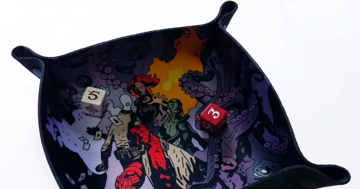 Hellboy: Folding Dice Tray | Board Game Accessory | BoardGameGeek