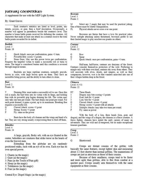 Fantasy Compendium | RPG Item | BoardGameGeek