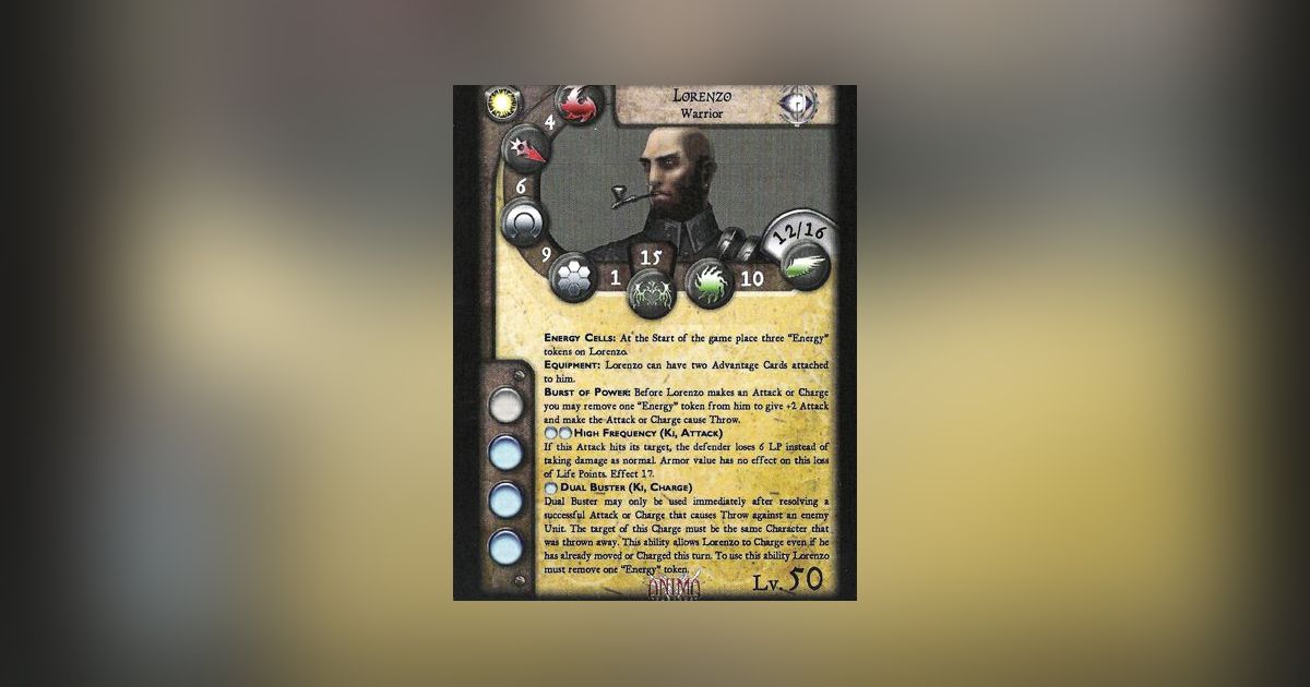 Anima Tactics: Lorenzo | Board Game | BoardGameGeek