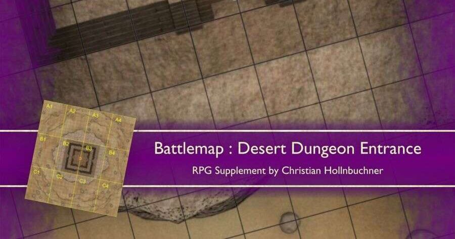 Battlemap: Desert Dungeon Entrance | RPG Item | RPGGeek