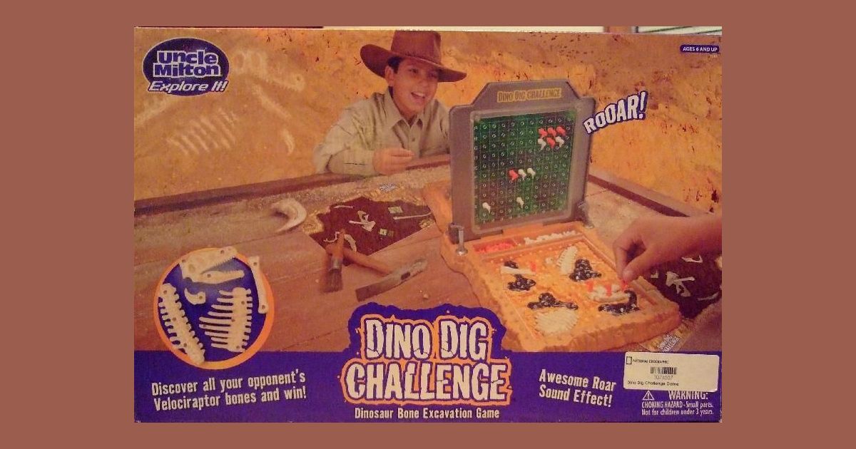 Dino Dig Challenge Dinosaur Bone Excavation Game Board Game