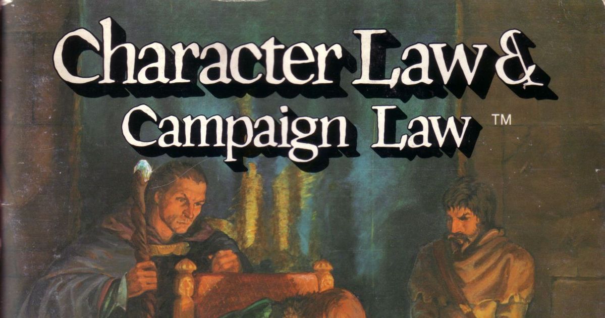 Character Law & Campaign Law (2nd Edition) | RPG Item | RPGGeek