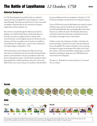 The Battle of Loyalhanna – 12 October, 1758 (FIW Scenario RN04 ...