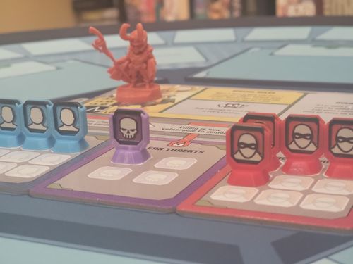 3D printed plastic token stands | Marvel United