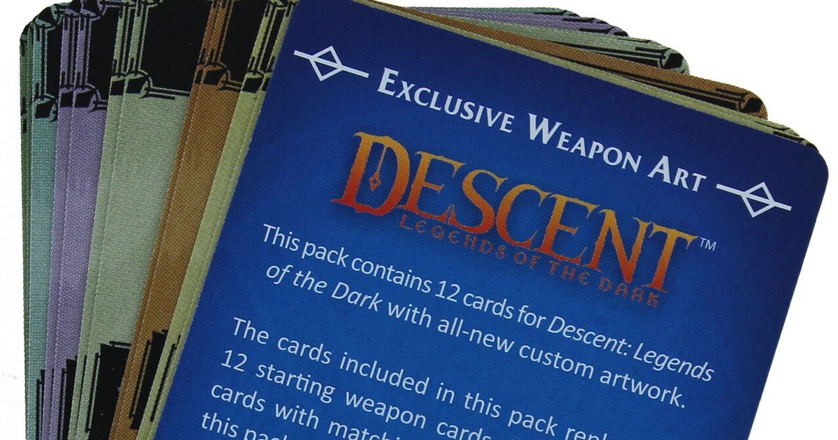 Descent: Legends of the Dark – Exclusive Weapon Art Cards | Board Game ...