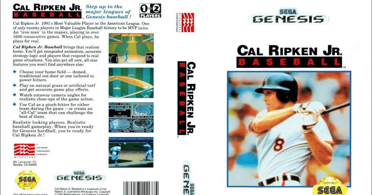 Cal Ripken Jr. Baseball | Video Game | VideoGameGeek
