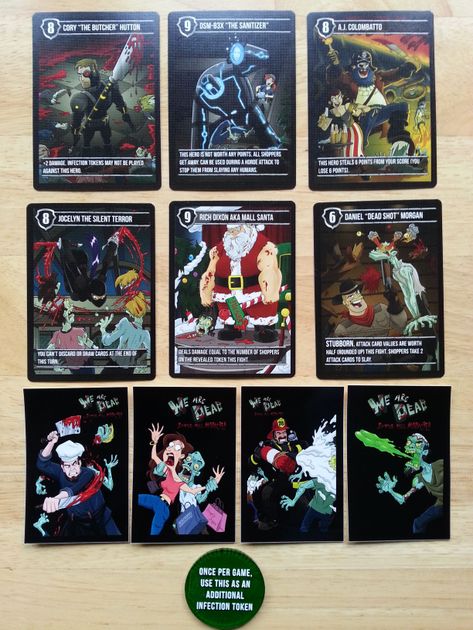 We Are Dead: Zombie Mall Massacre – Kickstarter Promo Cards | Board ...