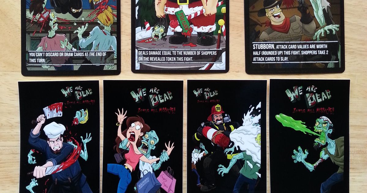 We Are Dead: Zombie Mall Massacre – Kickstarter Promo Cards | Board ...