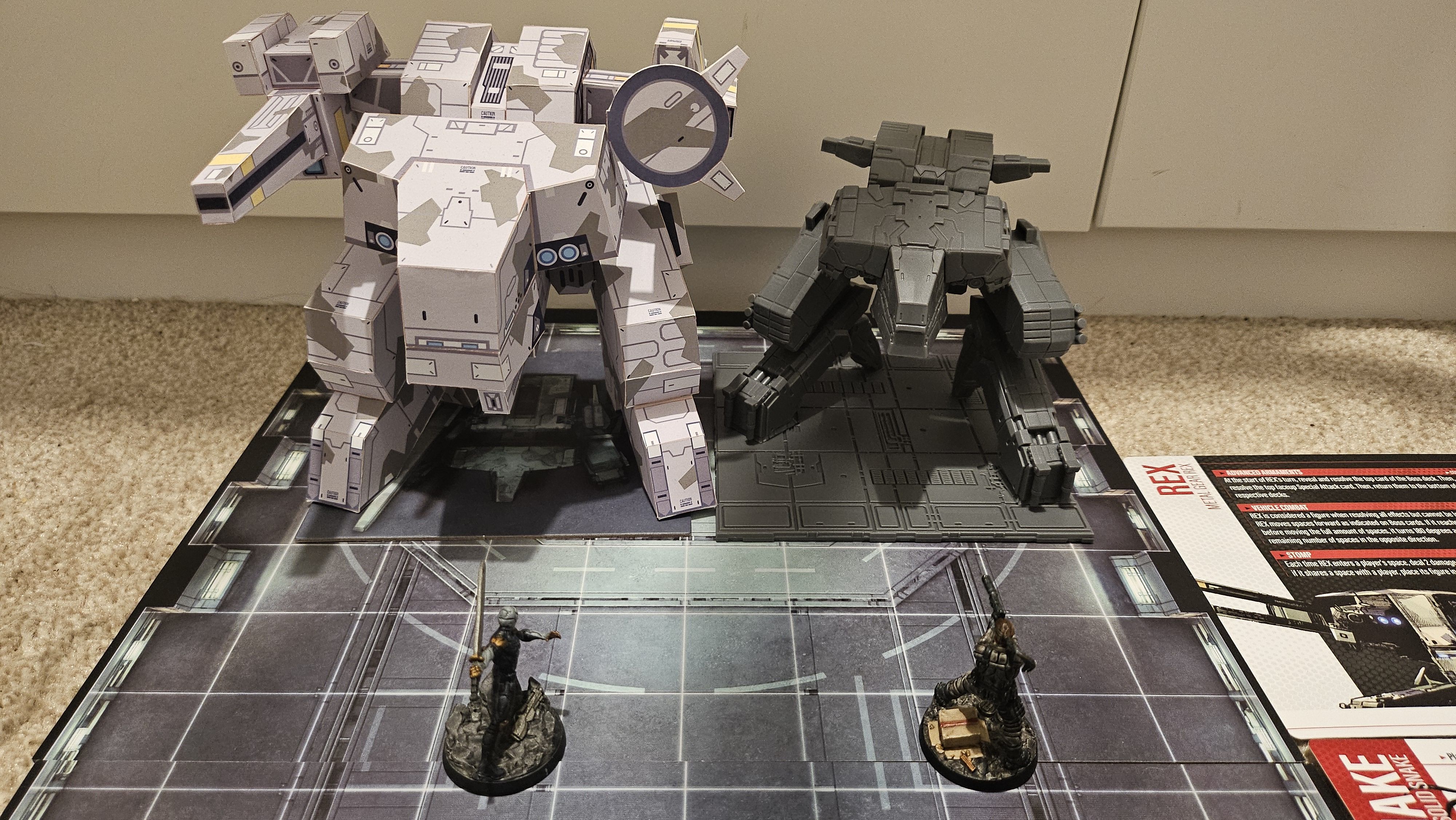 Papercraft REX vs Integral REX | Metal Gear Solid: The Board Game