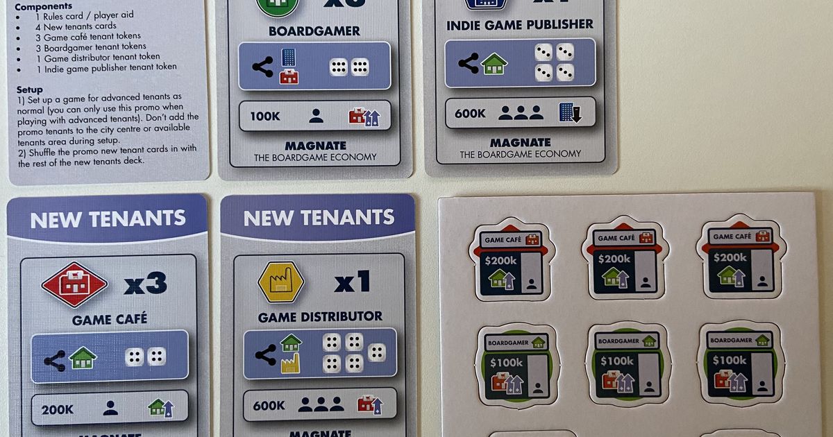 Magnate: The Boardgame Economy Promo | Board Game | BoardGameGeek
