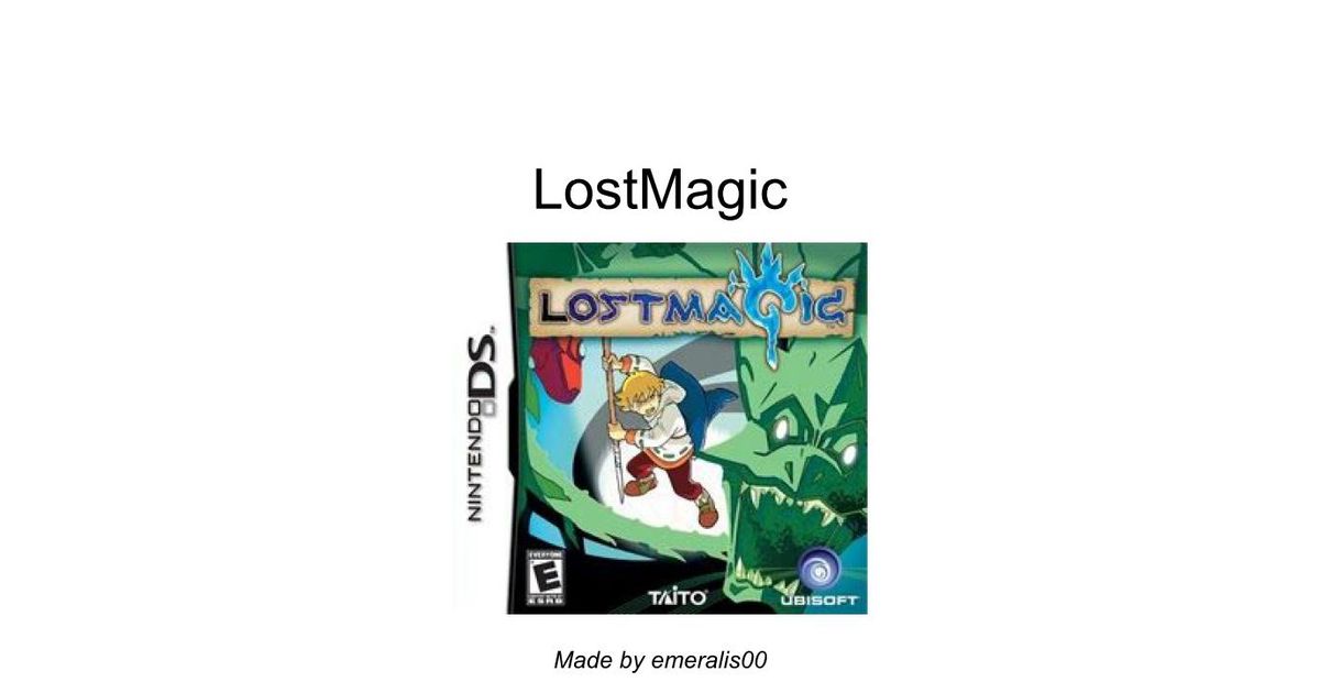 LostMagic | RPG Item | RPGGeek