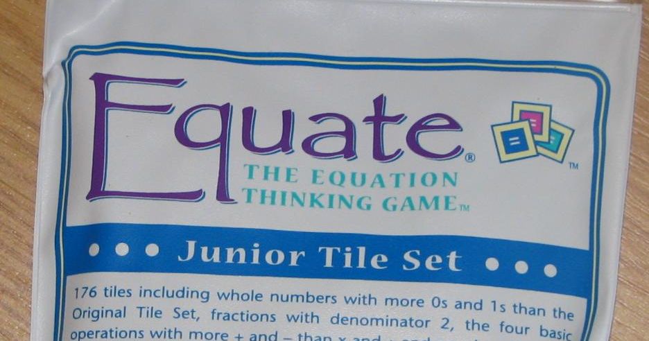 Equate Junior Tile Set | Board Game | BoardGameGeek