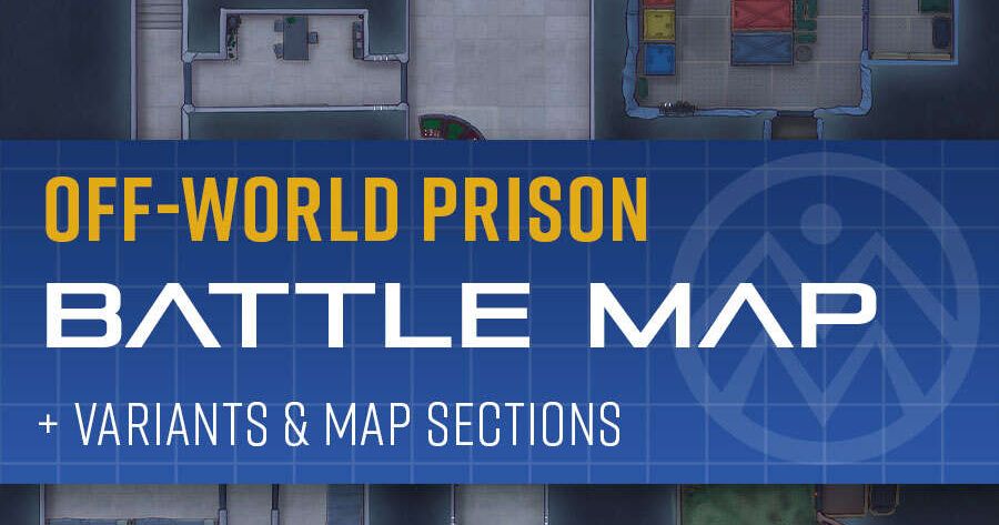 Off-world Prison Battle Map | RPG Item | RPGGeek