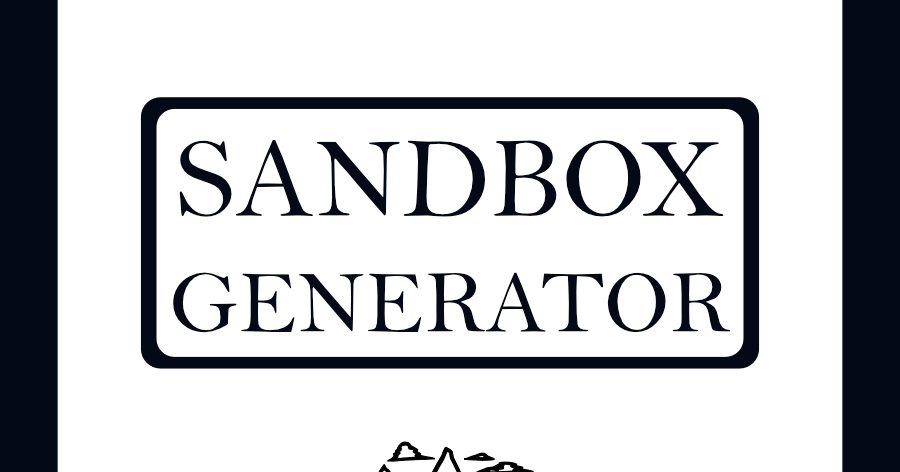 Sandbox Generator | RPG Item | RPGGeek
