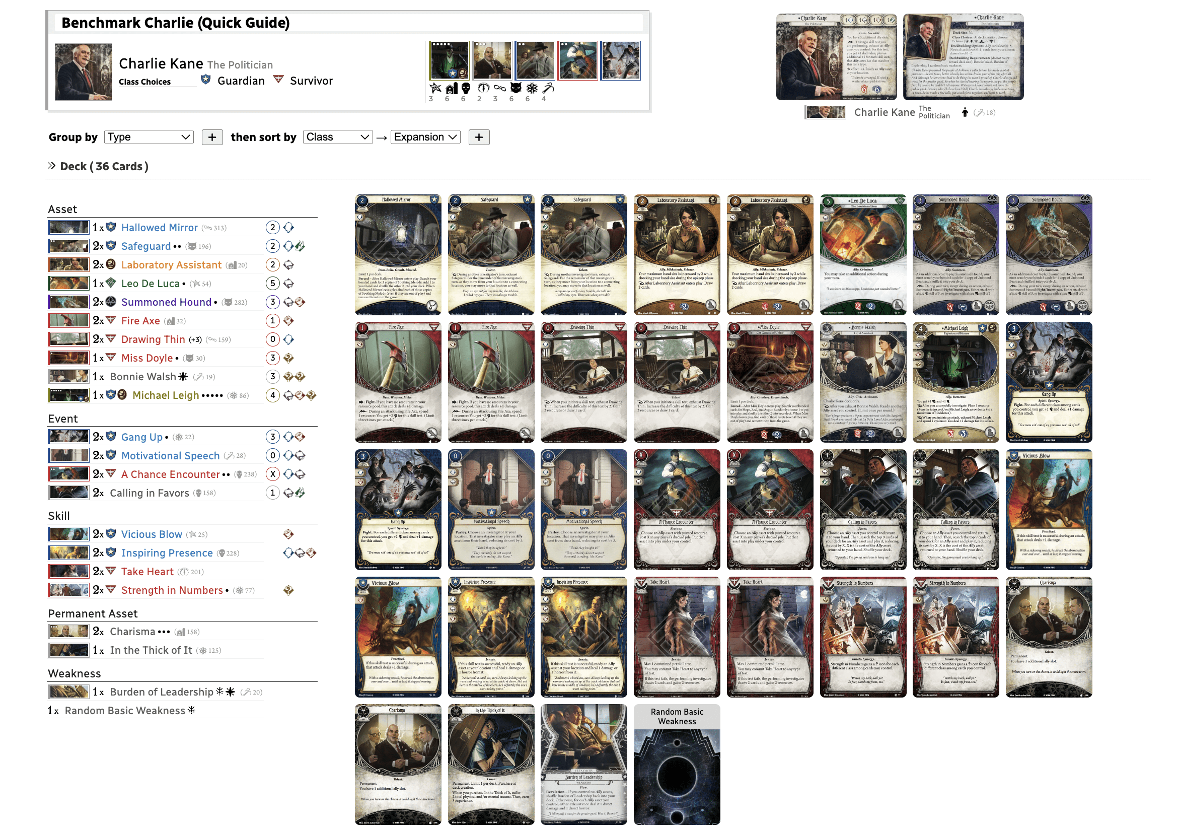 Alternate arkhamdb Deck Viewer Released : https://arkham-starter.com/deck/view | Arkham Horror ...