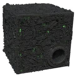 Star Trek: Attack Wing – Borg Cube With Sphere Port Premium Figure ...