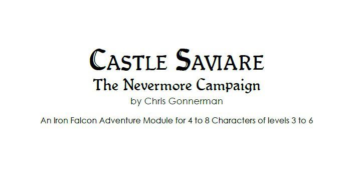 Castle Saviare: The Nevermore Campaign | RPG Item | BoardGameGeek