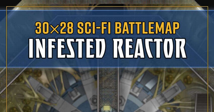 Sci-Fi Battlemap: Infested Reactor | RPG Item | RPGGeek