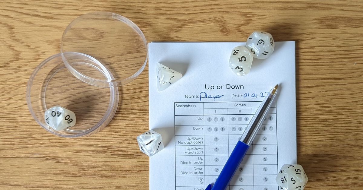 Up or Down | Board Game | BoardGameGeek