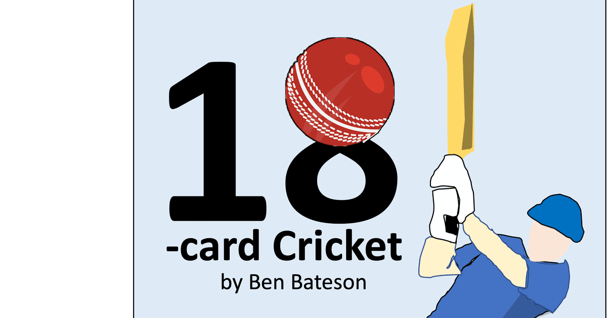 18-card Cricket | Board Game | BoardGameGeek