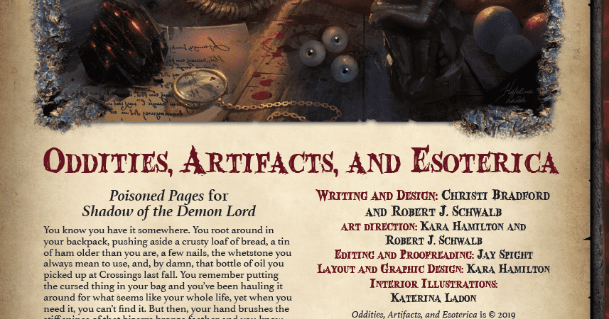 Oddities, Artifacts, and Esoterica | RPG Item | RPGGeek