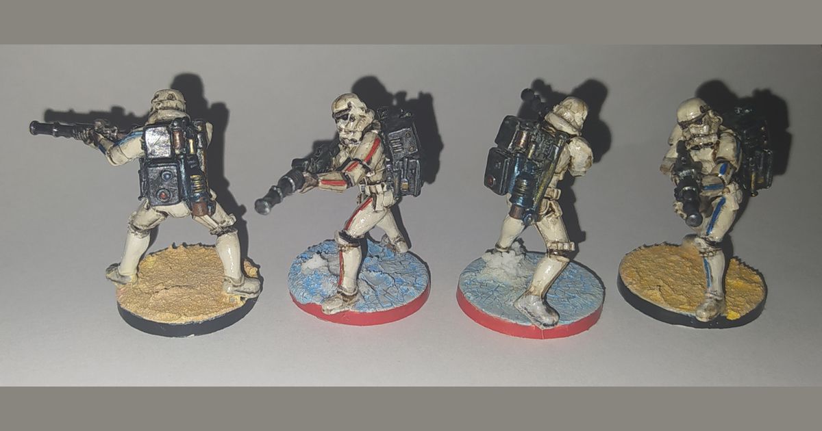 Star Wars Imperial Assault: Heavy Stormtroopers | Enter Paint, Exit Gray