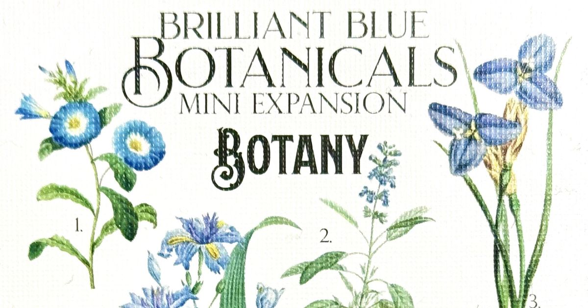 Botany: Brilliant Blue Botanicals | Board Game | BoardGameGeek