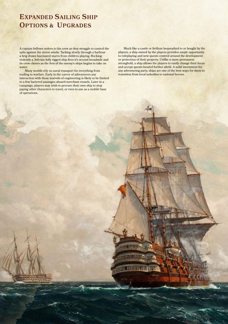 Expanded Sailing Ship Options & Upgrades | RPG Item | RPGGeek