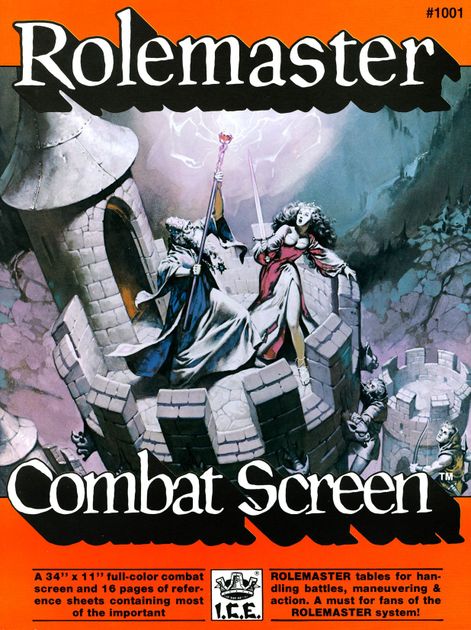 Rolemaster Combat Screen | RPG Item | RPGGeek