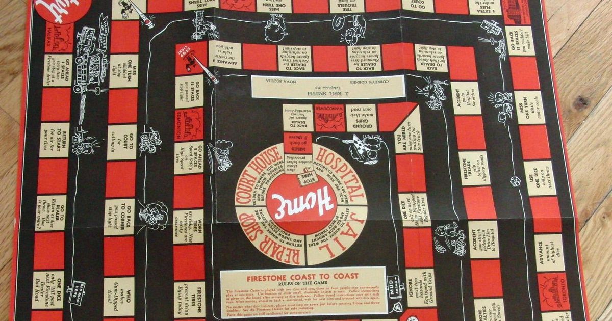 Firestone "Coast to Coast" Game | Board Game | BoardGameGeek