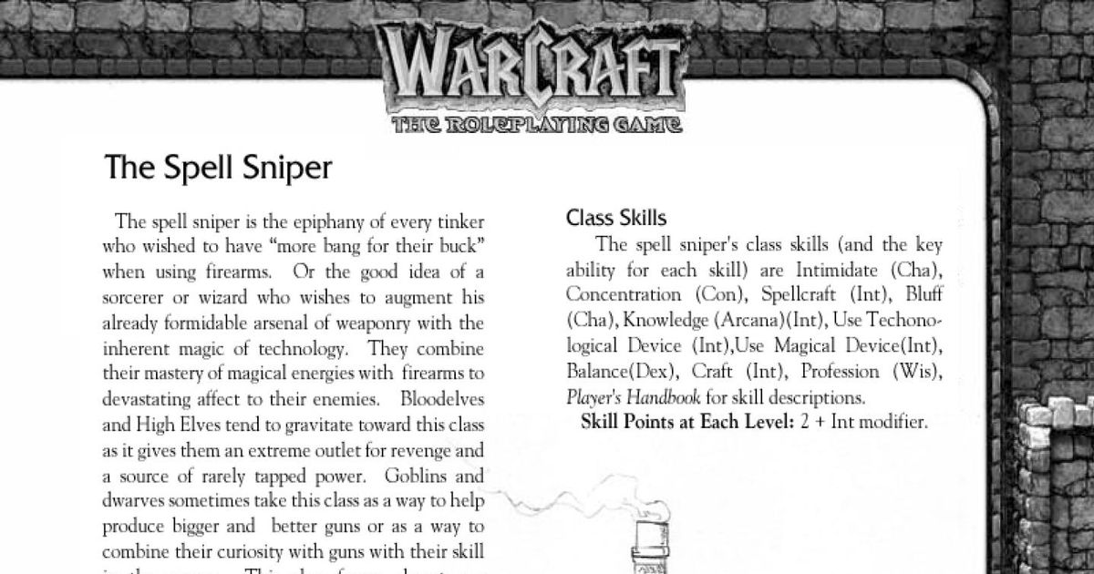 The Spell Sniper (Web Enhancement) | RPG Item | RPGGeek