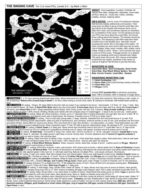 The Singing Cave | RPG Item | RPGGeek