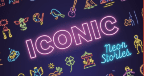 Iconic Neon Stories | Board Game | BoardGameGeek