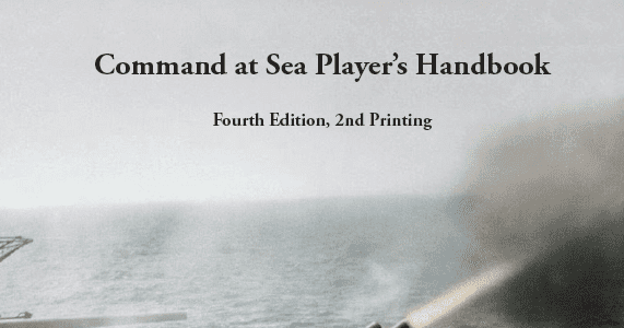 Command at Sea: Player's Handbook 4th Edition | Board Game Accessory ...